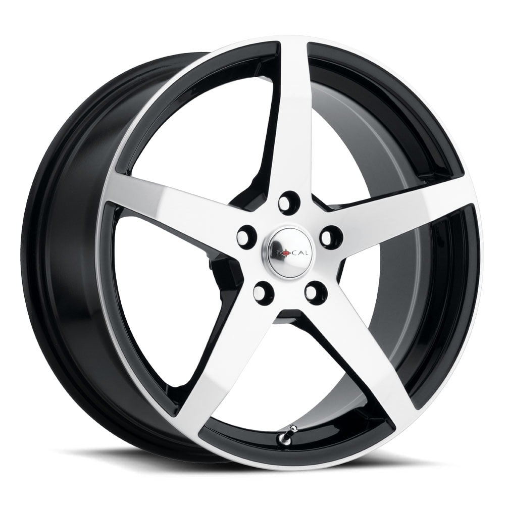 Focal 455U F-55 17x8 5x120 +35mm Black/Machined Wheel Rim 17" Inch ...