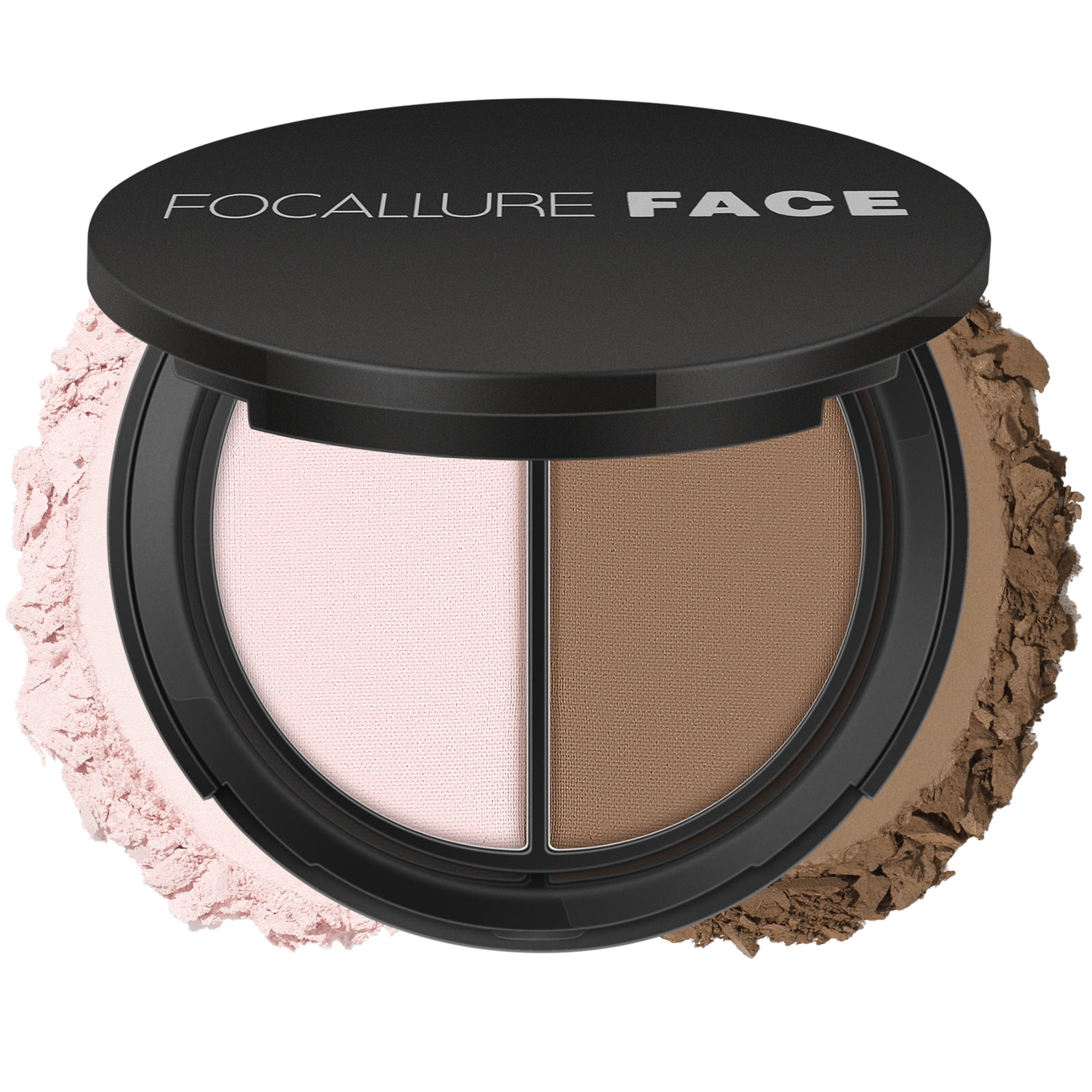 Focallure Bronzer and Highlighter Palette,Long Lasting Shimmer Contour ...