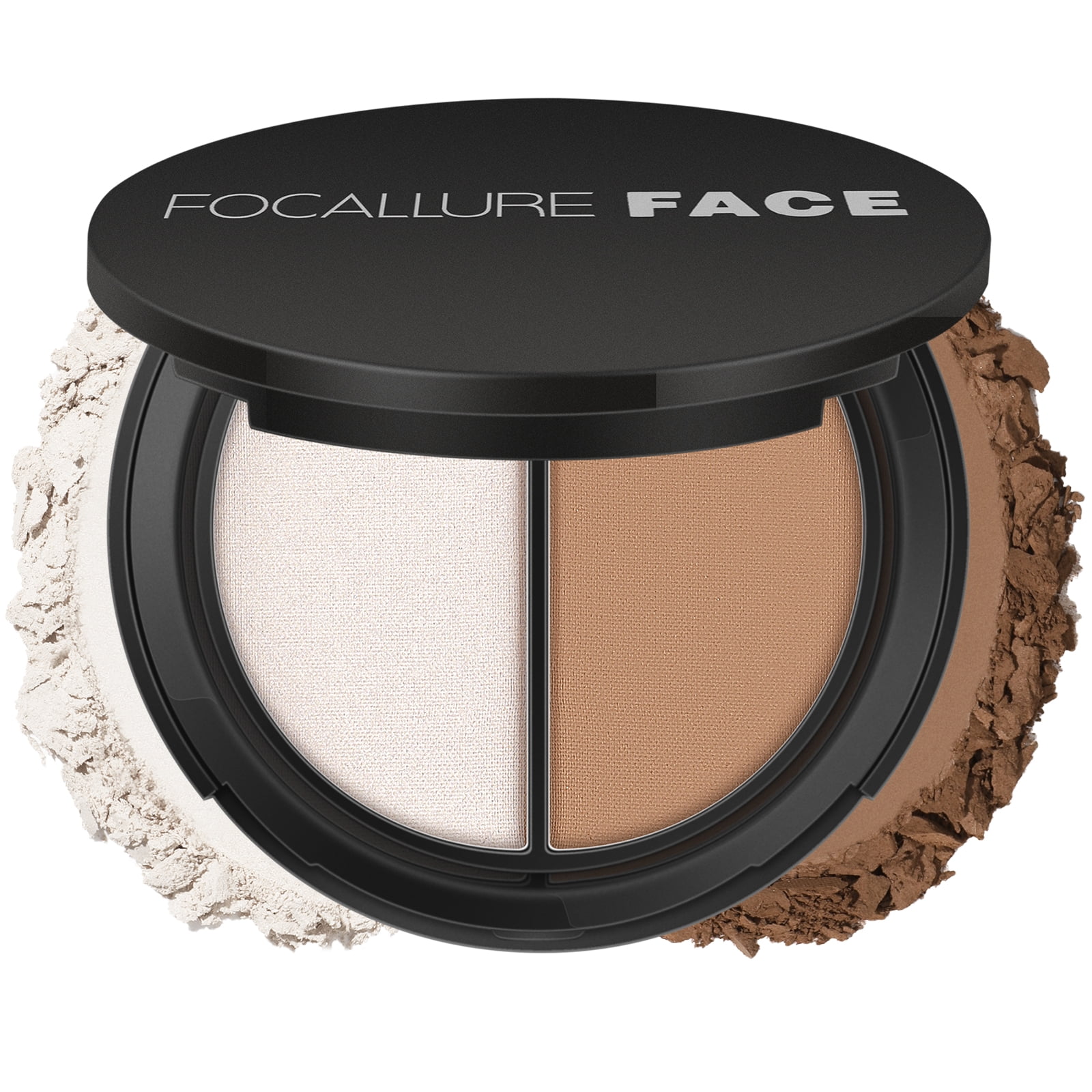 Focallure Bronzer and Highlighter Palette,Long Lasting Shimmer Contour ...