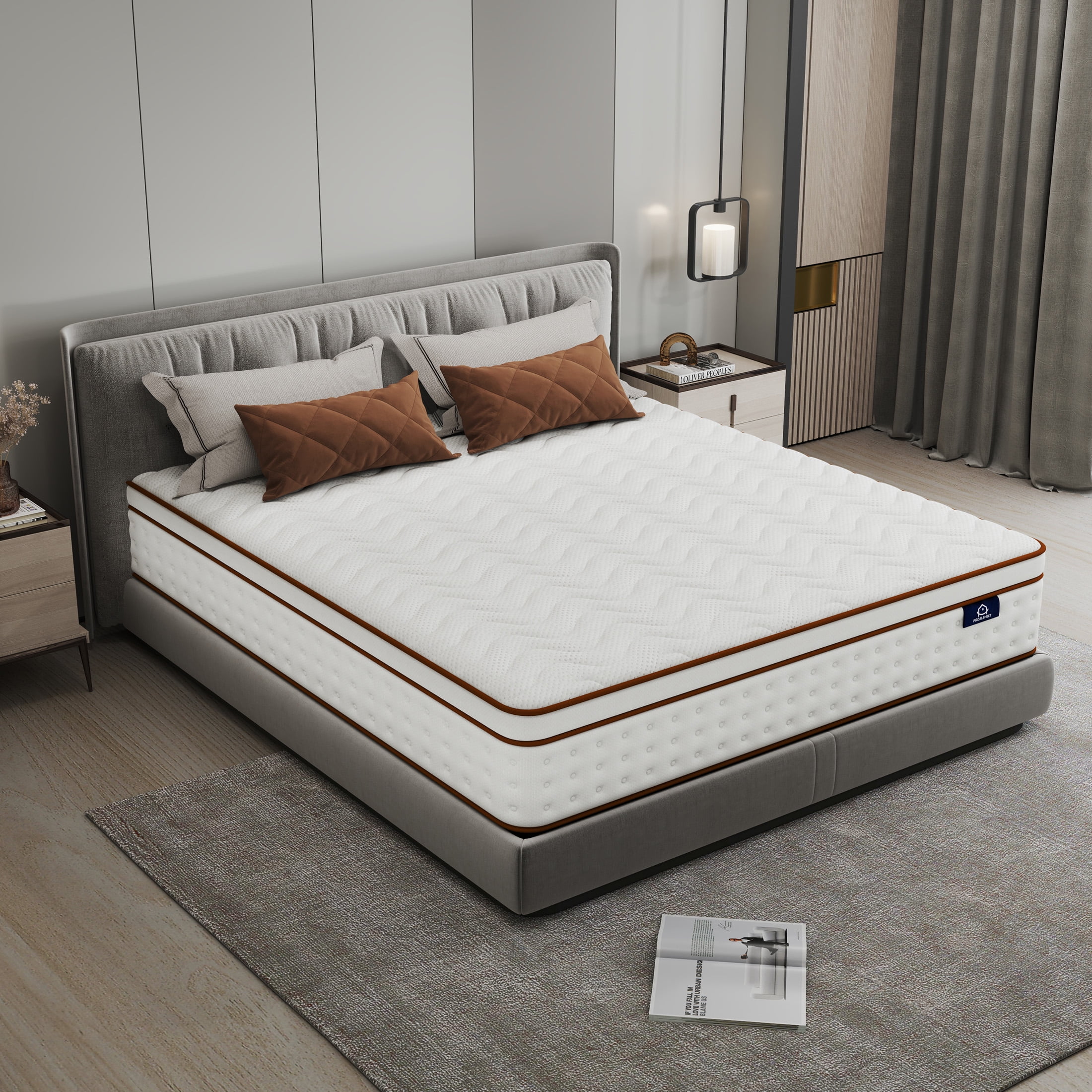 Focalsweet Queen Mattress,10" Memory Foam Mattress in a Box, Medium ...