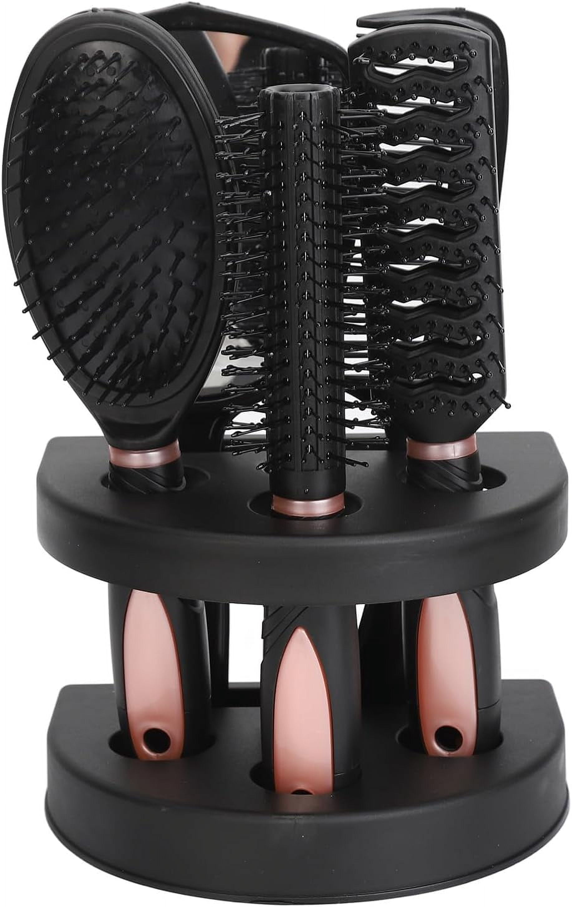 Fockety 5-Piece Hair Comb Set – Mirror Comb & Stand Set for Salon ...