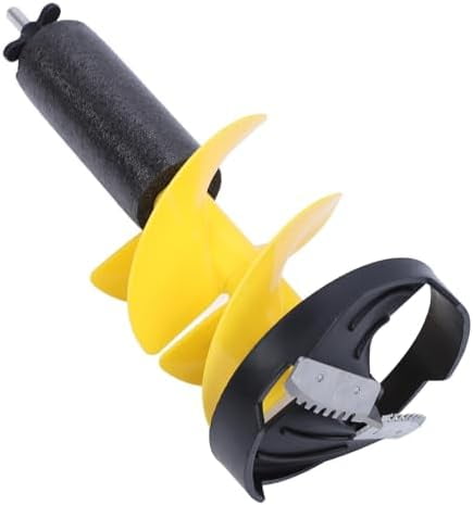 Fockety Ice Auger, 8 Inch Diameter Nylon Ice Fishing Auger, 18 Inch ...