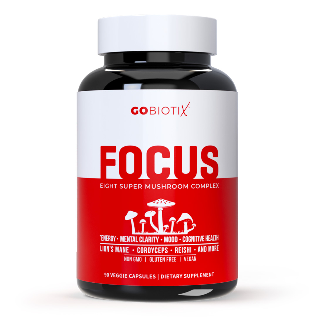 Focus 8 Mushroom Supplement by GoBiotix | Brain Booster | Immune System ...