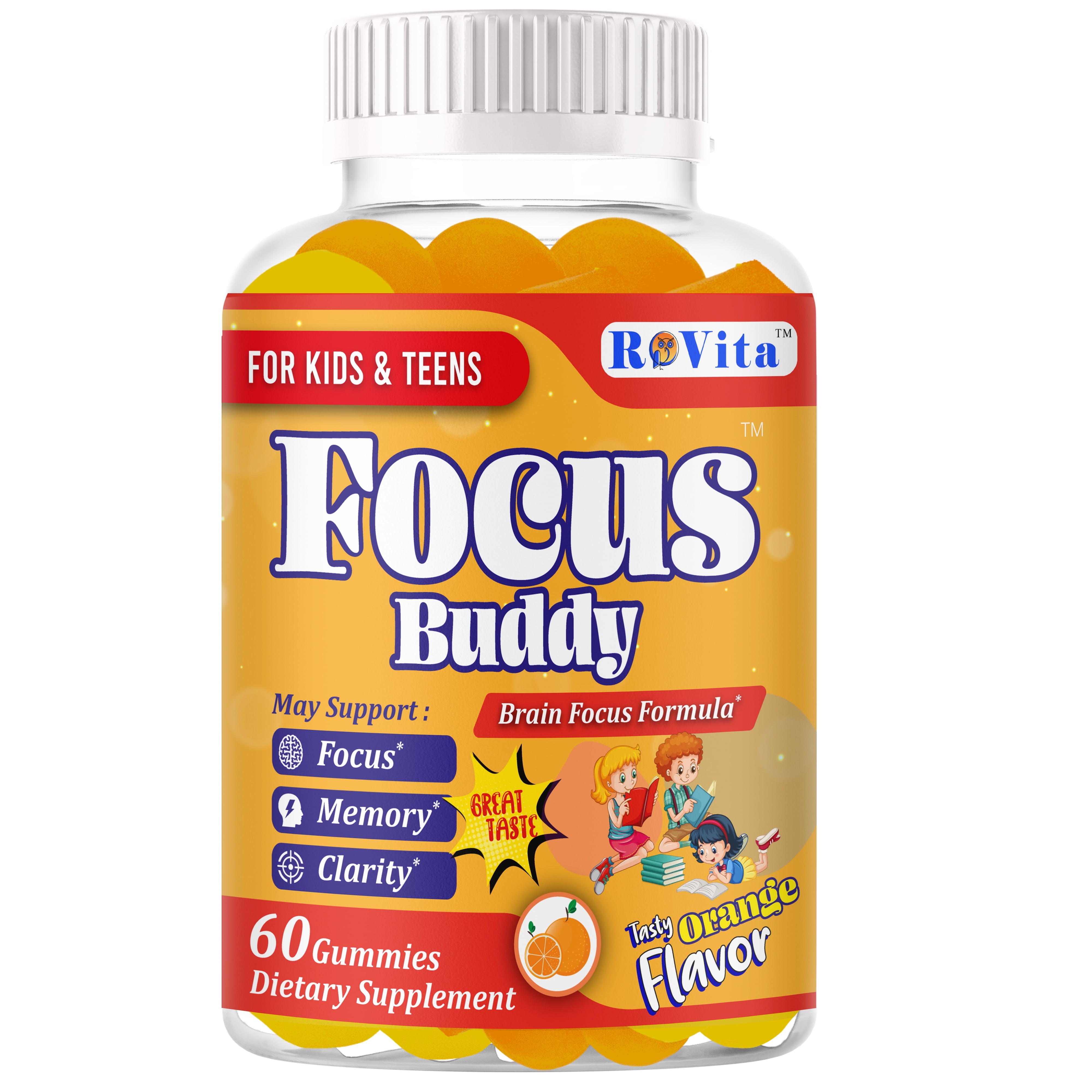 Focus Buddy Kids Focus and Attention Supplements - Brain Supplements ...