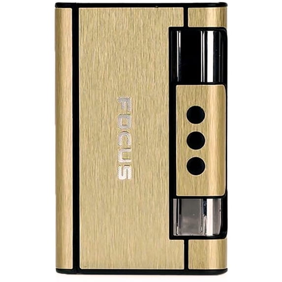 Focus Cigarette Case Dispenser with Butane Jet Torch Lighter (Holds 8 ...