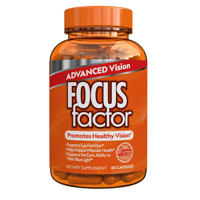 Focus Factor Advanced Vision Formula 60ct - Eye Supplement feat. Lutein ...