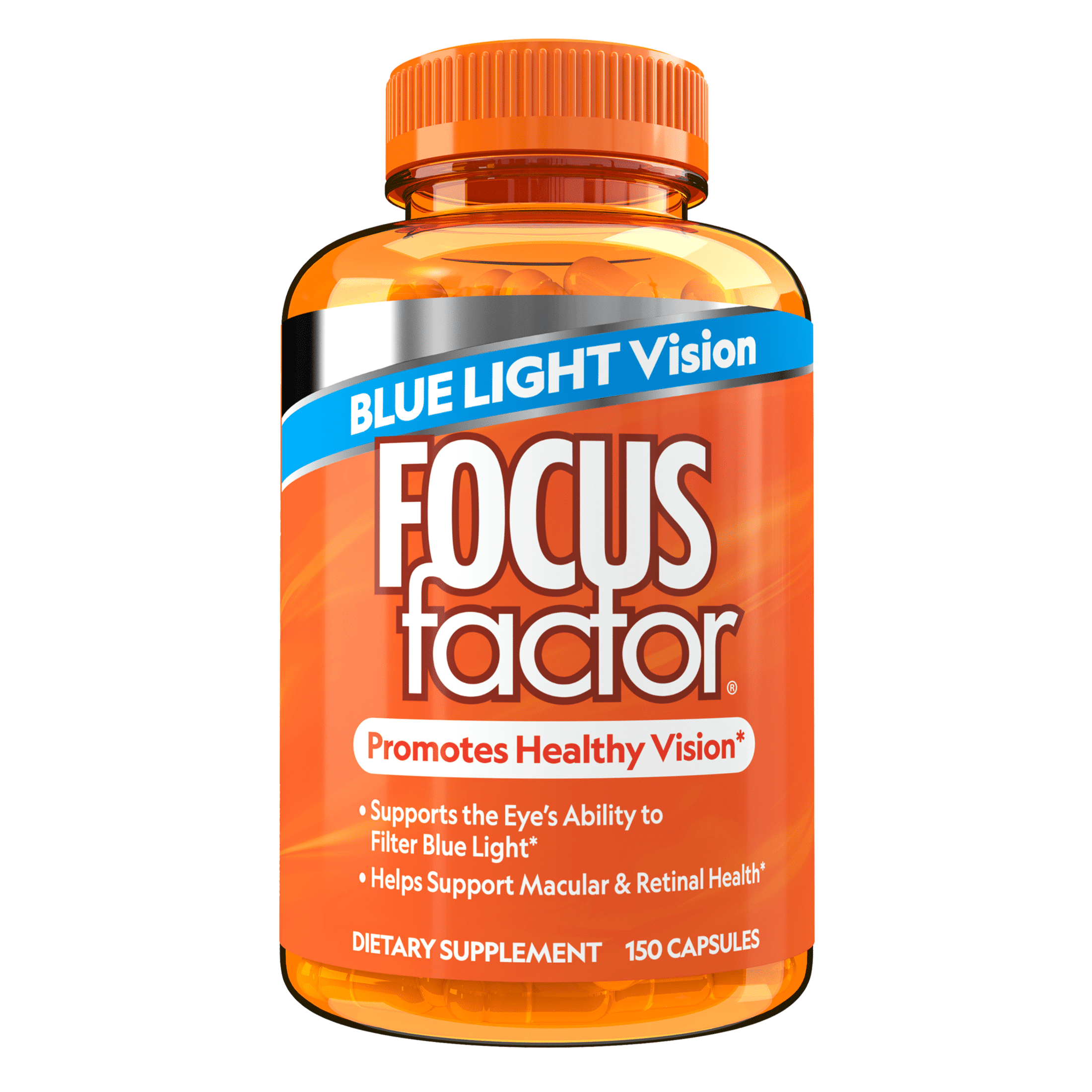 Focus Factor Blue Light Formula - Eye Vitamins with Lutein, Zeaxanthin ...