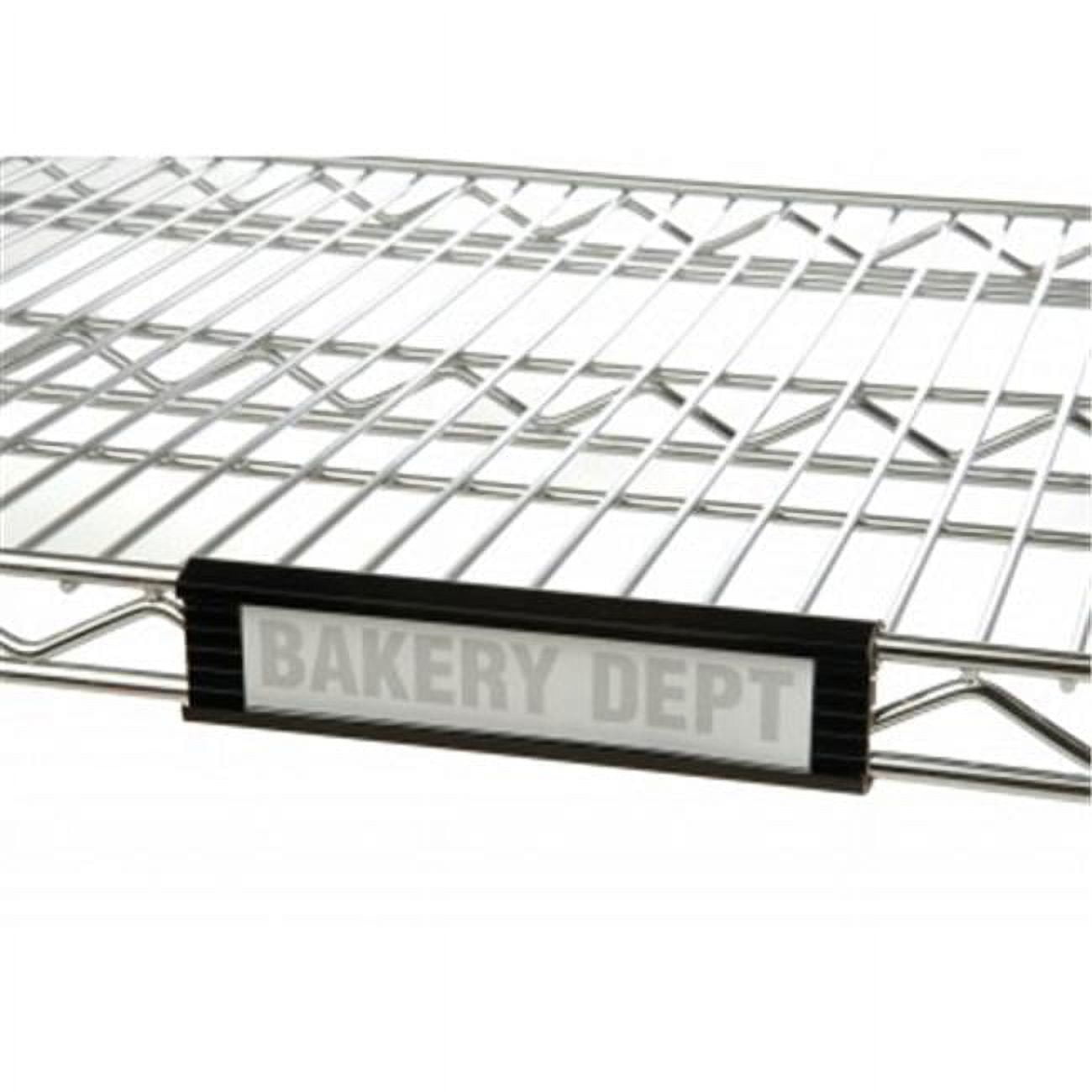 Focus Foodservice 6 in. Black Plastic Shelf Label - 4-pkg - Walmart.com