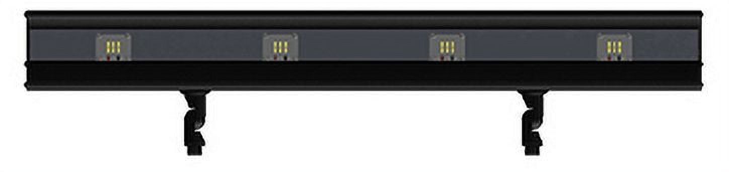 Focus Industries Andorra 36"W Black Texture 4-Light LED Landscape Flood ...
