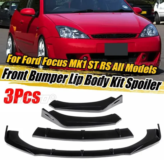 Focus MK1 Lip Car Front Bumper Splitter Lip Spoiler Diffuser Deflector ...
