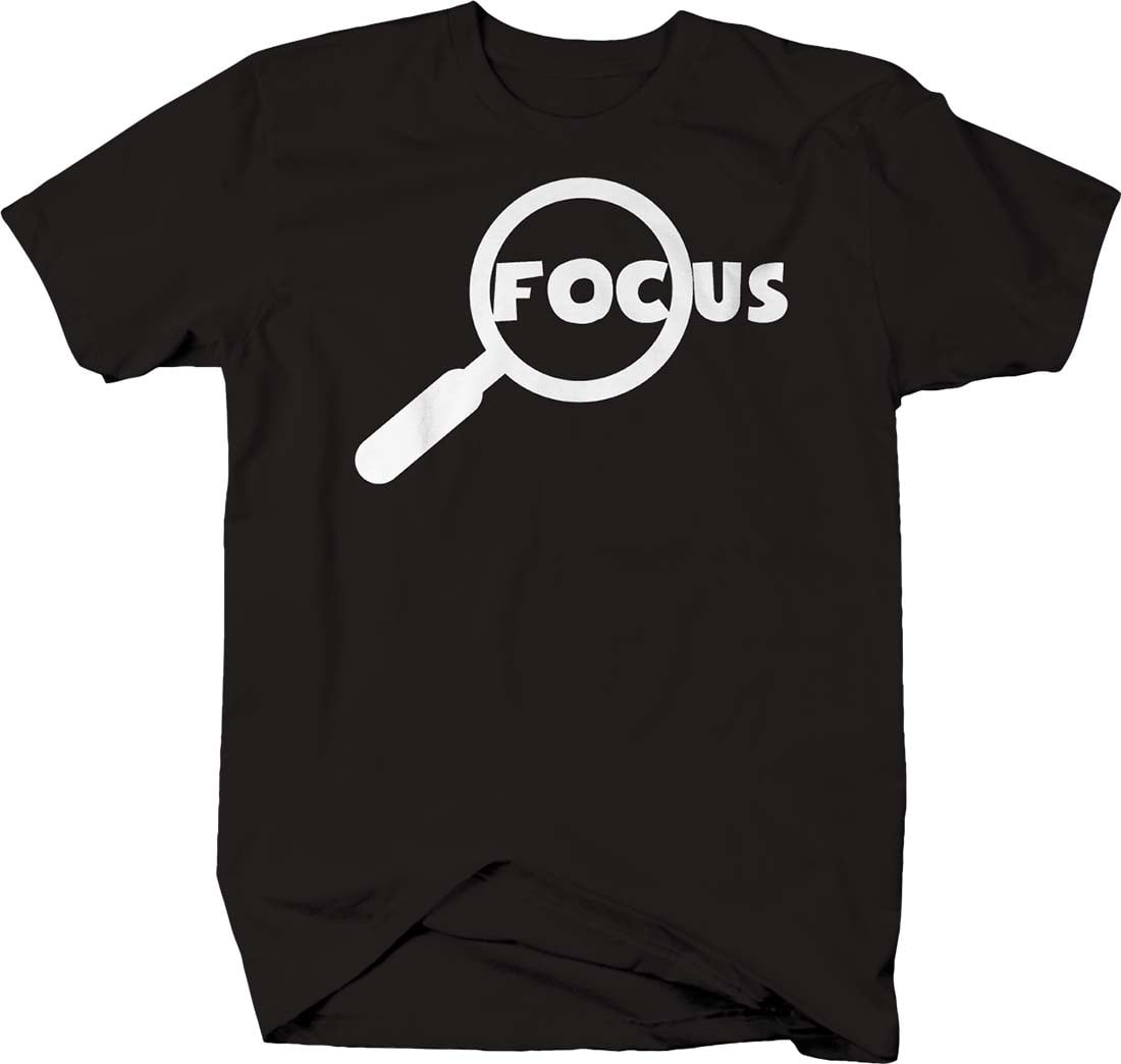 Focus Magnifying Glass Teacher s Learning Tshirt for Men Small Dark ...