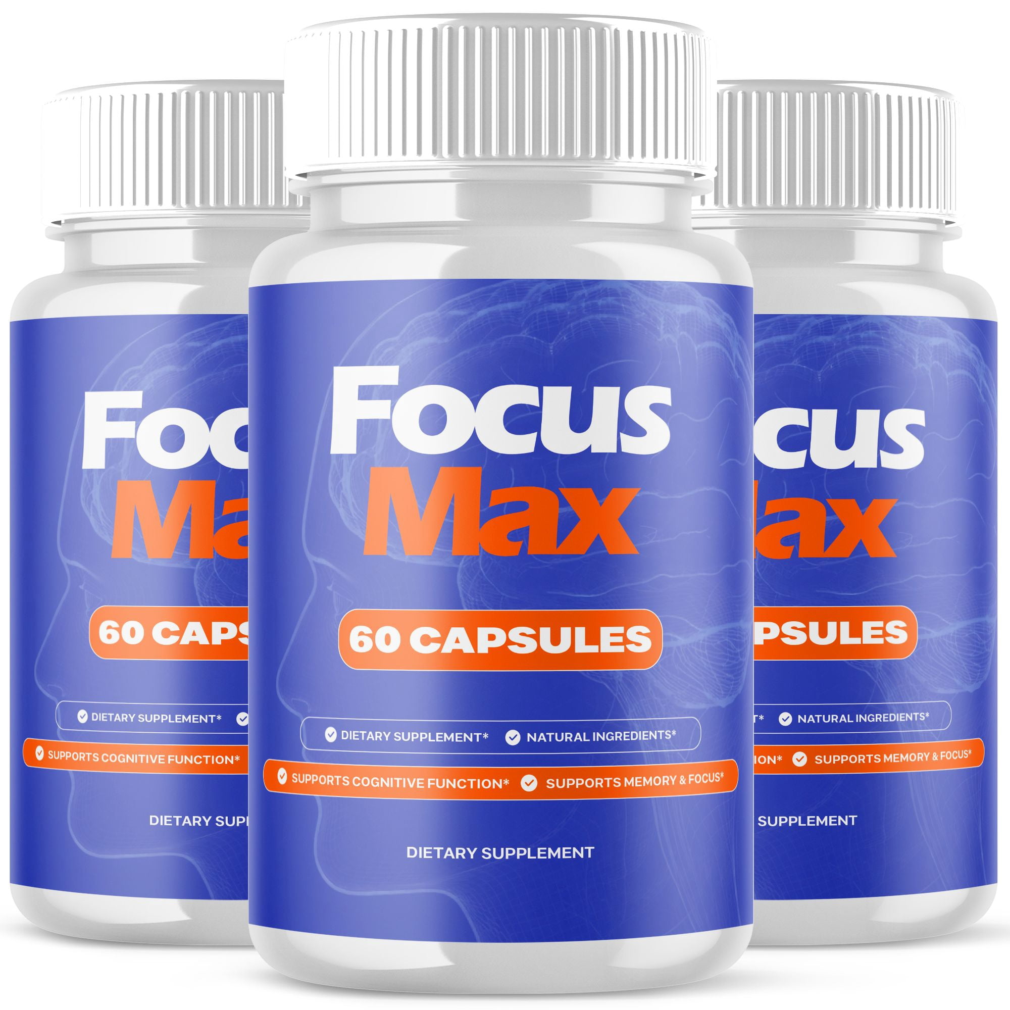 Focus Max Advanced Formula Brain Support Pills Maximum Strength ...