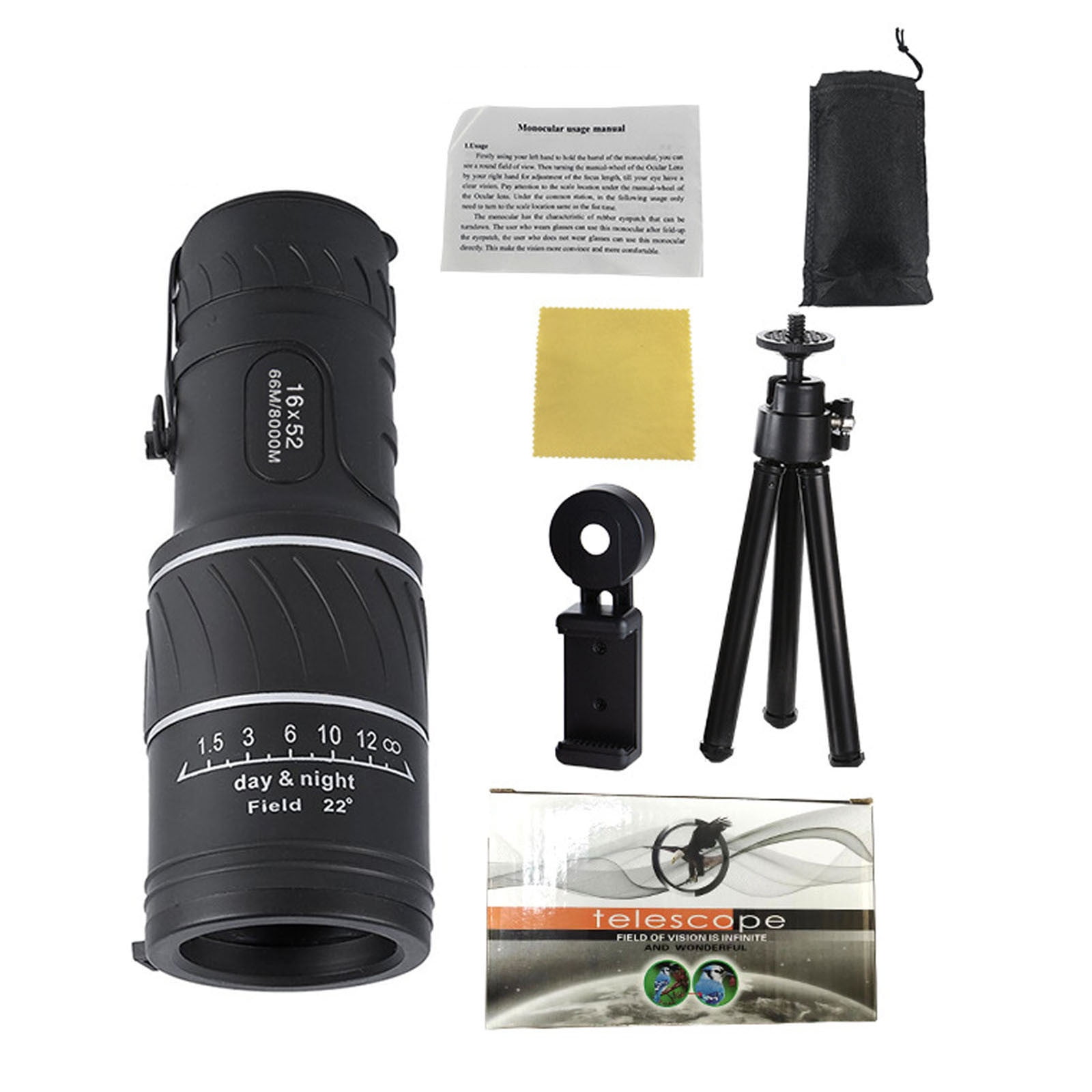 Focus Monocular Telescope Double High Definition And Portable Design ...