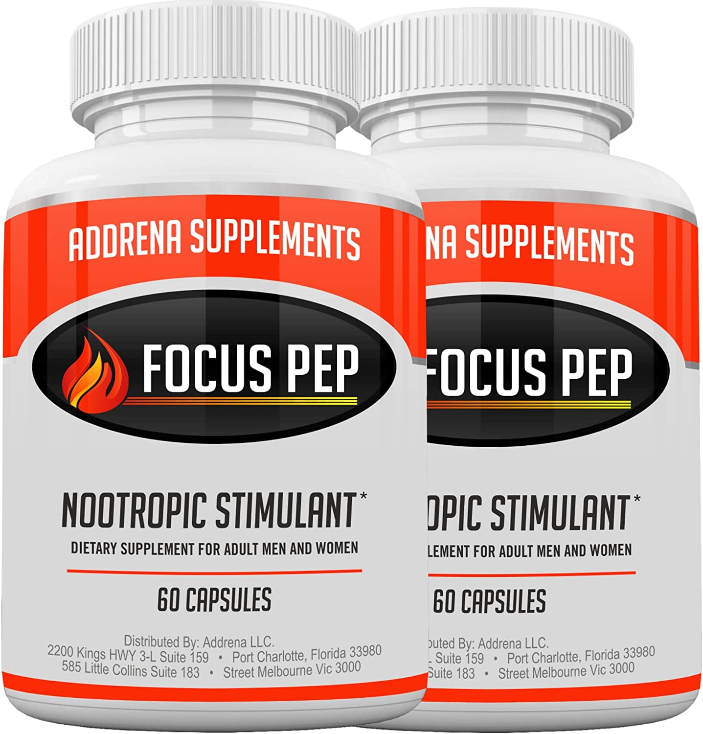 Focus Pep Endurance Capsules: Natural OTC Stimulants for Energy & Brain ...