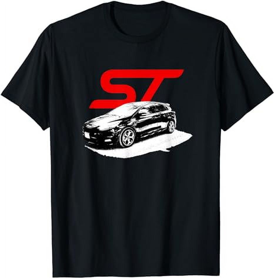 Focus ST - Distressed Look Red Variant T-Shirt - Walmart.com