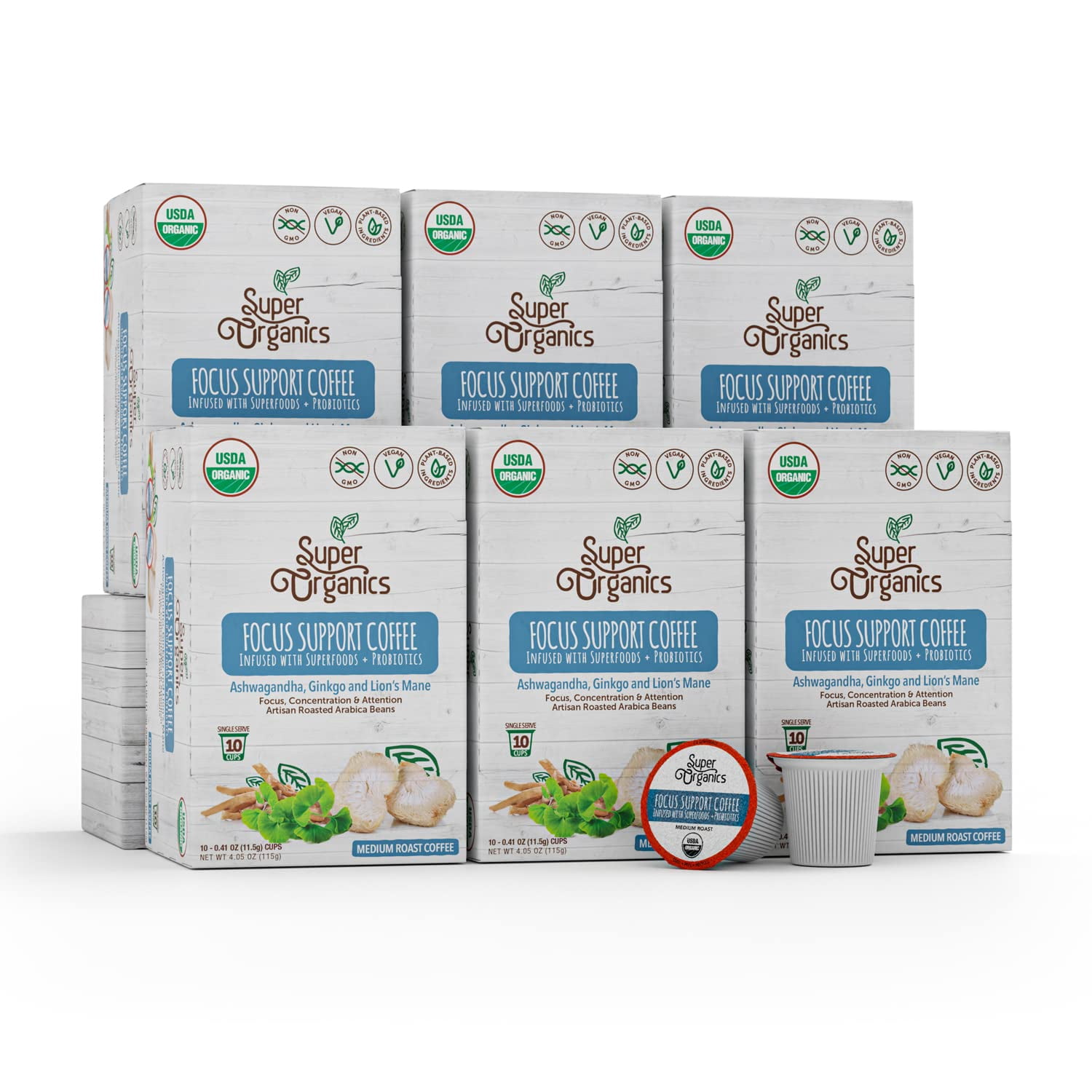 Focus Support Coffee Brew Cups With Superfoods & Probiotics Keurig K ...