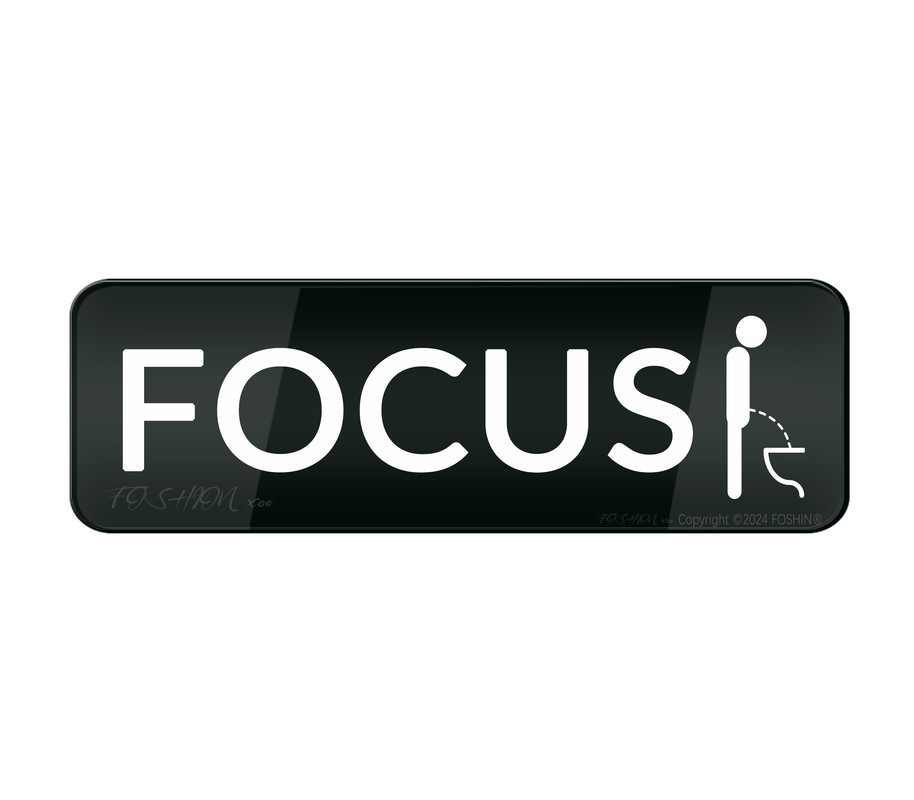 Focus Wall Or Door Sign Rounded Corners Long Lasting With Double Sided ...