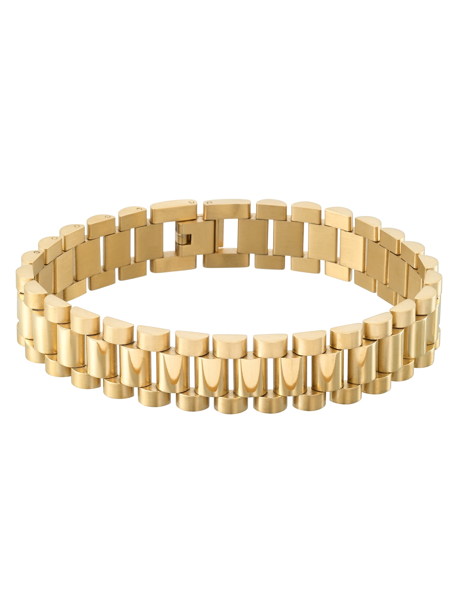 Focus for Men by Focus Men, Omega Link Bracelet in Stainless Steel with ...