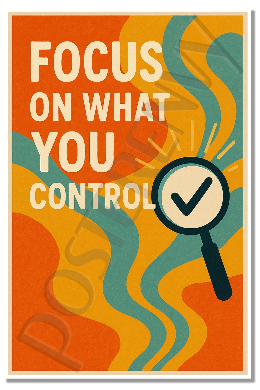 Focus on What You Control – Classroom Motivation Poster – 18 inch x 12 ...