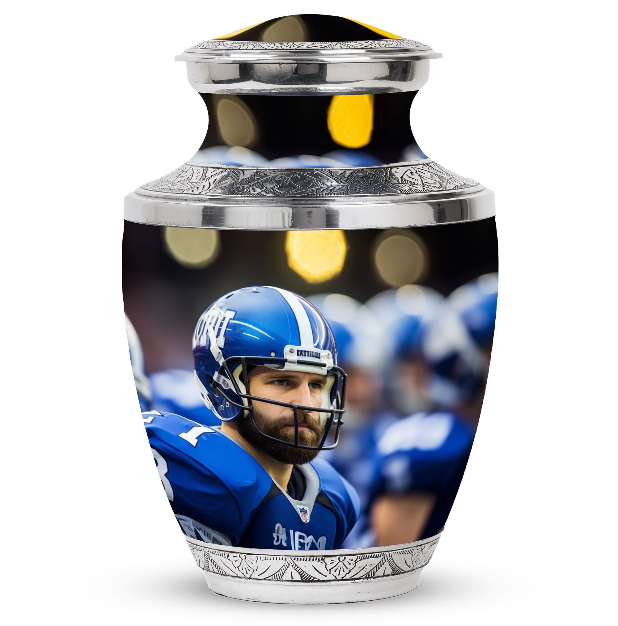 Focused Quarterback Harmony Haven Decorative Urn - Elegant Enshrinement ...
