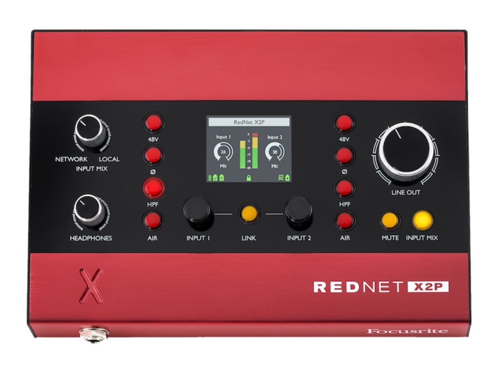 Focusrite RedNet X2P - Digital to analog audio converter / microphone ...