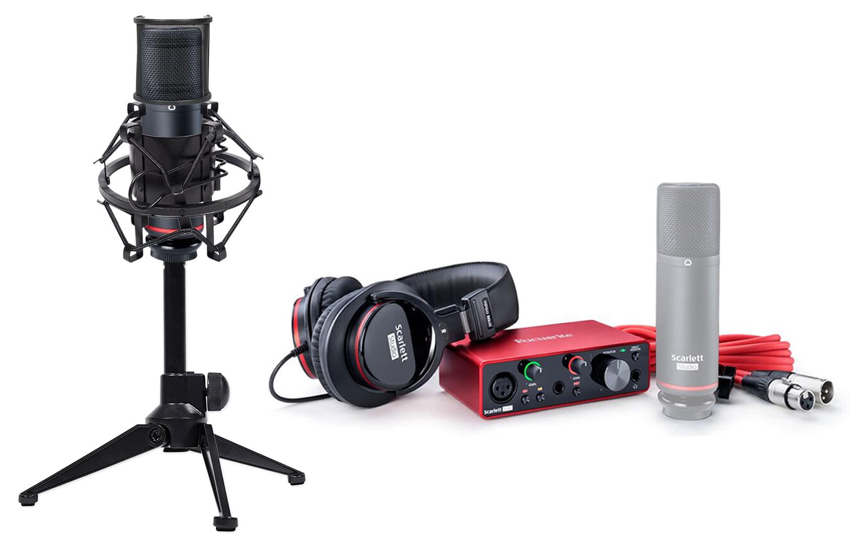 Focusrite SCARLETT SOLO STUDIO 3rd Gen Interface +Mic+Headphones+Stand ...