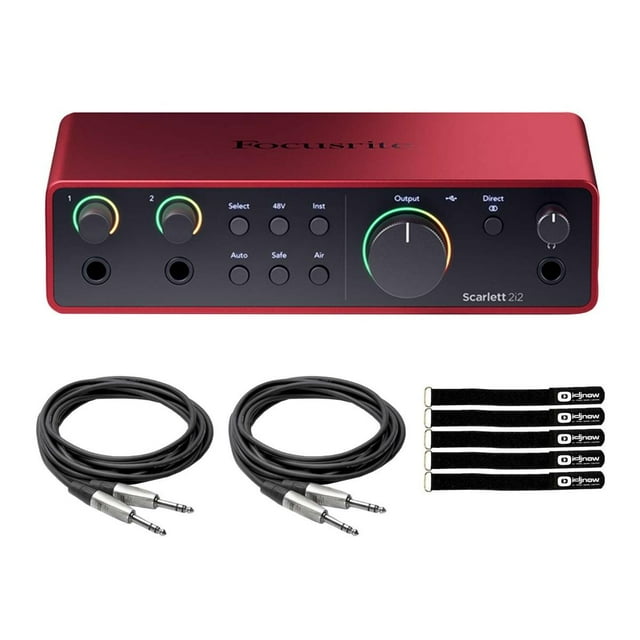 Focusrite Scarlett 2i2 4th Generation 2-in 2-out USB Audio Interface ...