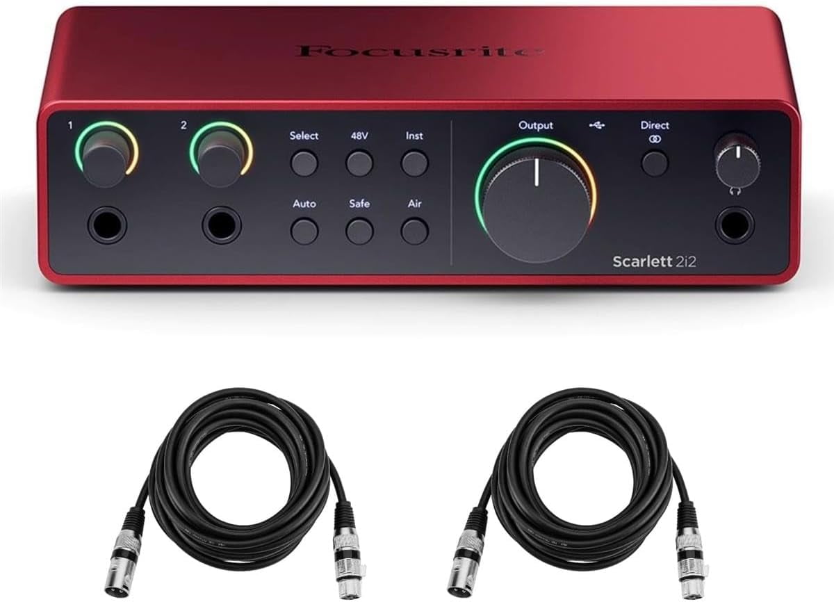 Focusrite Scarlett Solo 4th Gen 2x2 USB Audio Interface With Single ...