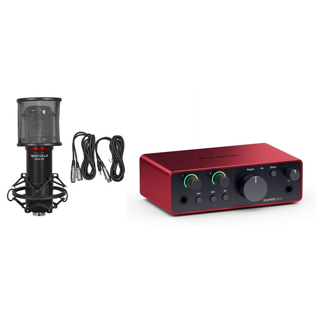 Focusrite Scarlett Solo 4th Gen Studio Recording USB Audio Interface ...