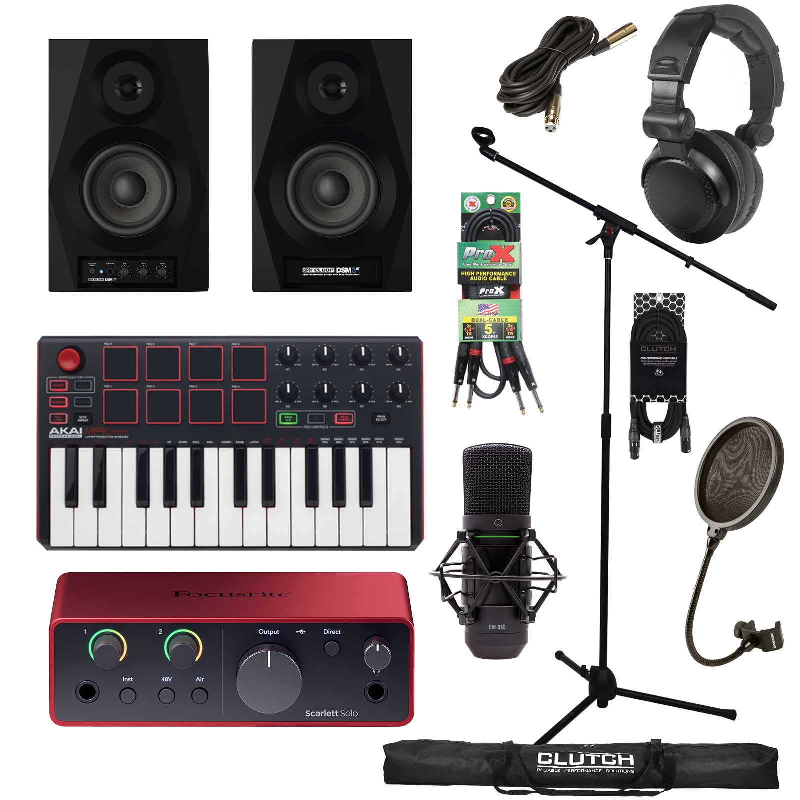 Focusrite Scarlett Solo 4th Gen USB Audio Interface Home Recording ...