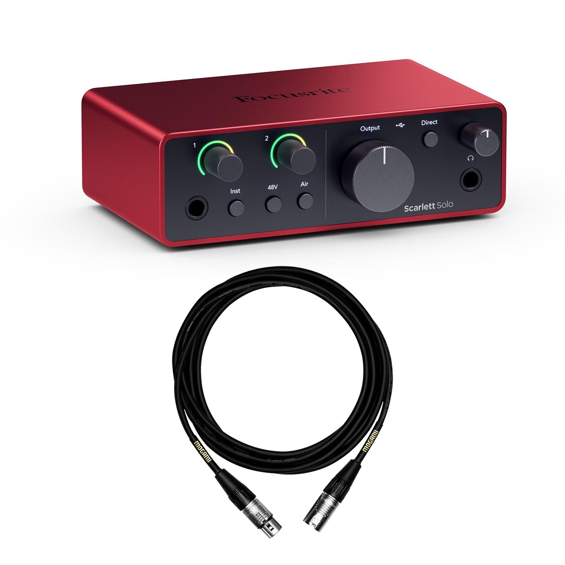 Focusrite Scarlett Solo (4th Gen) USB-C Audio Interface Bundle with ...