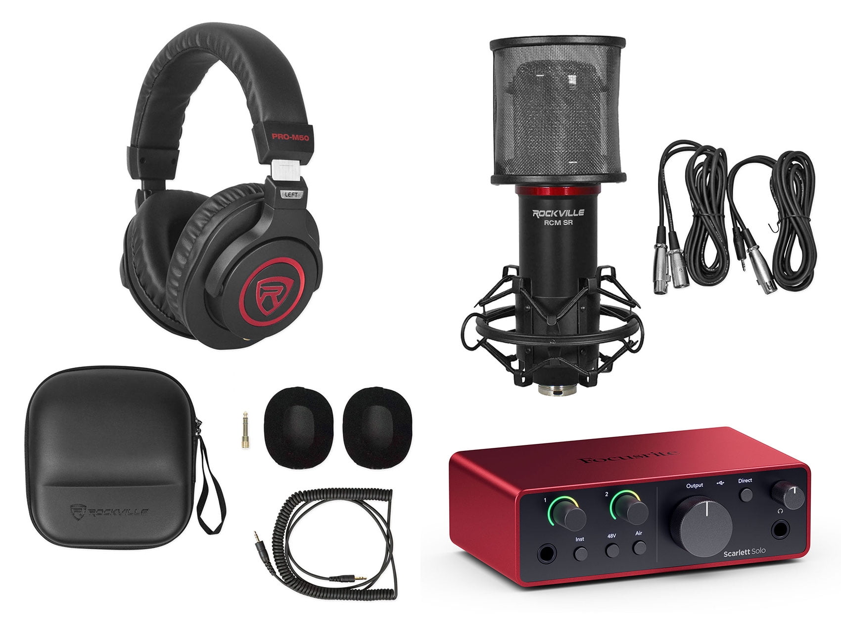Focusrite Scarlett Solo 4th Gen USB Recording Audio Interface + Mic ...