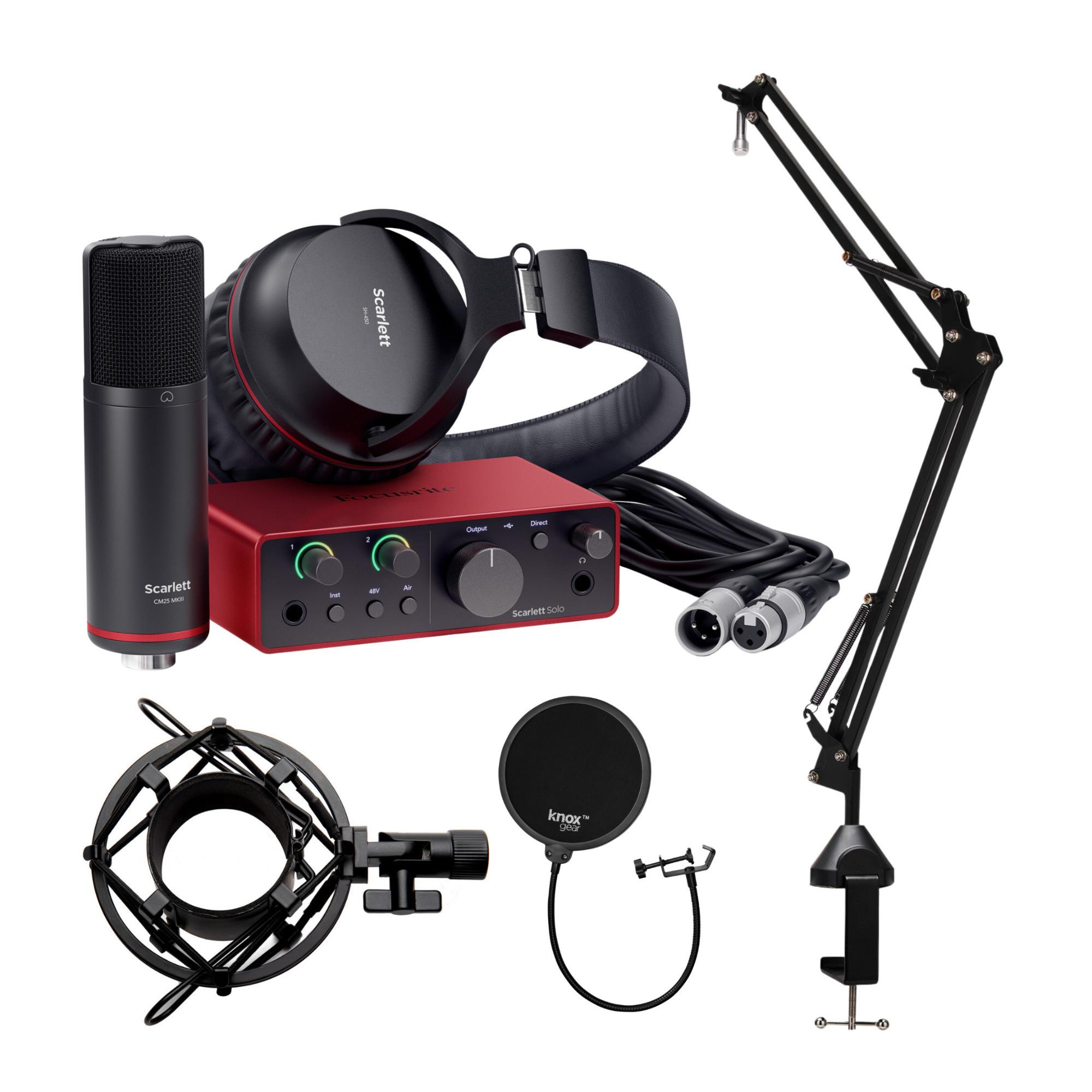 Focusrite Scarlett 2i2 Studio 3rd Gen 2x2 Audio Interface Bundle with ...