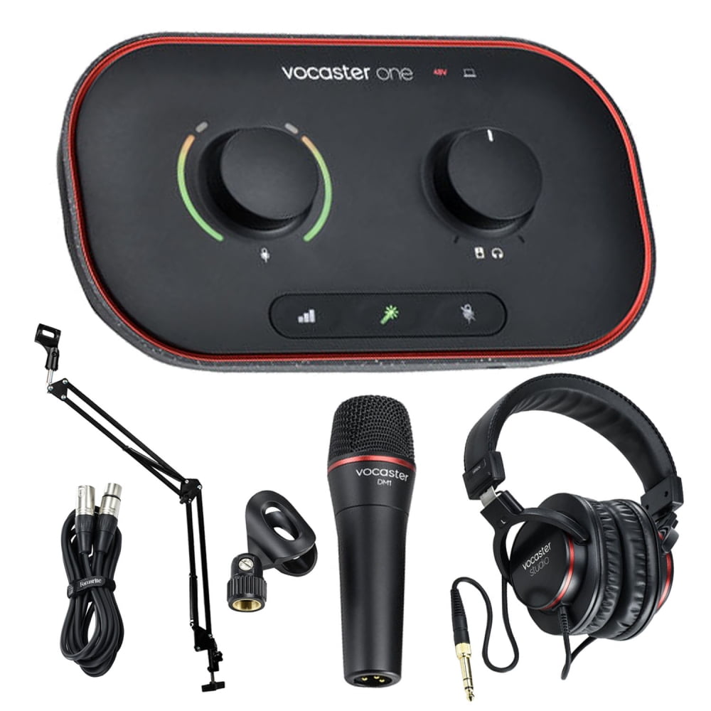 Focusrite Vocaster One Studio Bundle with K&M Professional Recording ...