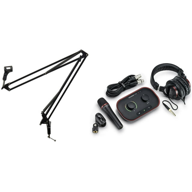 Focusrite Vocaster One Studio USB-C Podcasting Interface+Mic+Boom ...