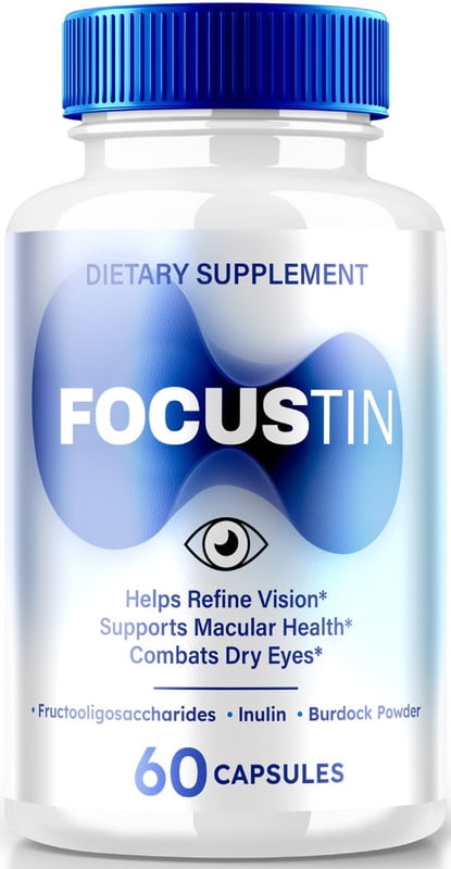 Focustin Capsules, All Natural Support for Healthy Eyes, Maximum ...