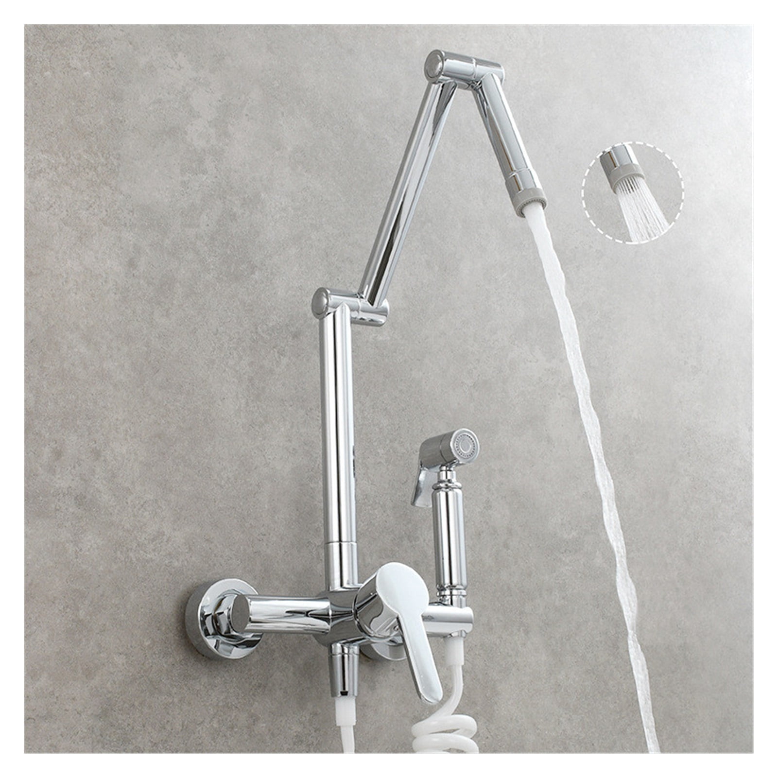 Fodable Kitchen Faucet Brass Black Kitchen Sink Mixer Tap Hot & Cold ...