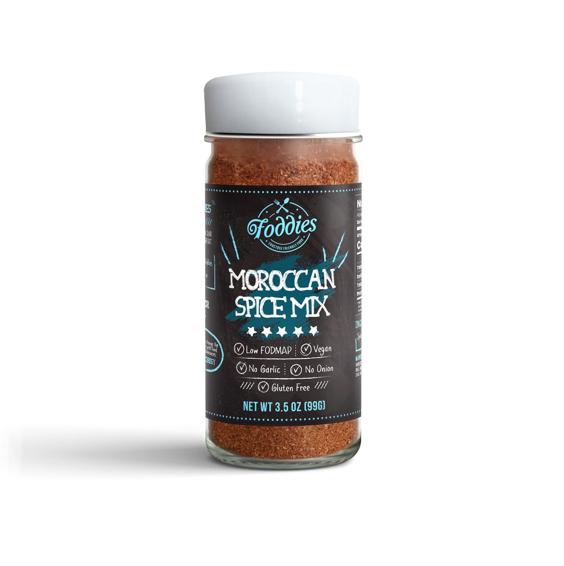 Foddies Moroccan Spice BSL2 Mix, Low FODMAP, Gluten Free, No Onion No ...