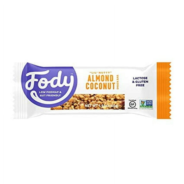 Fody Food Co - Almond Coconut Snack Bar, 1.41oz | Pack of 12 - Walmart.com