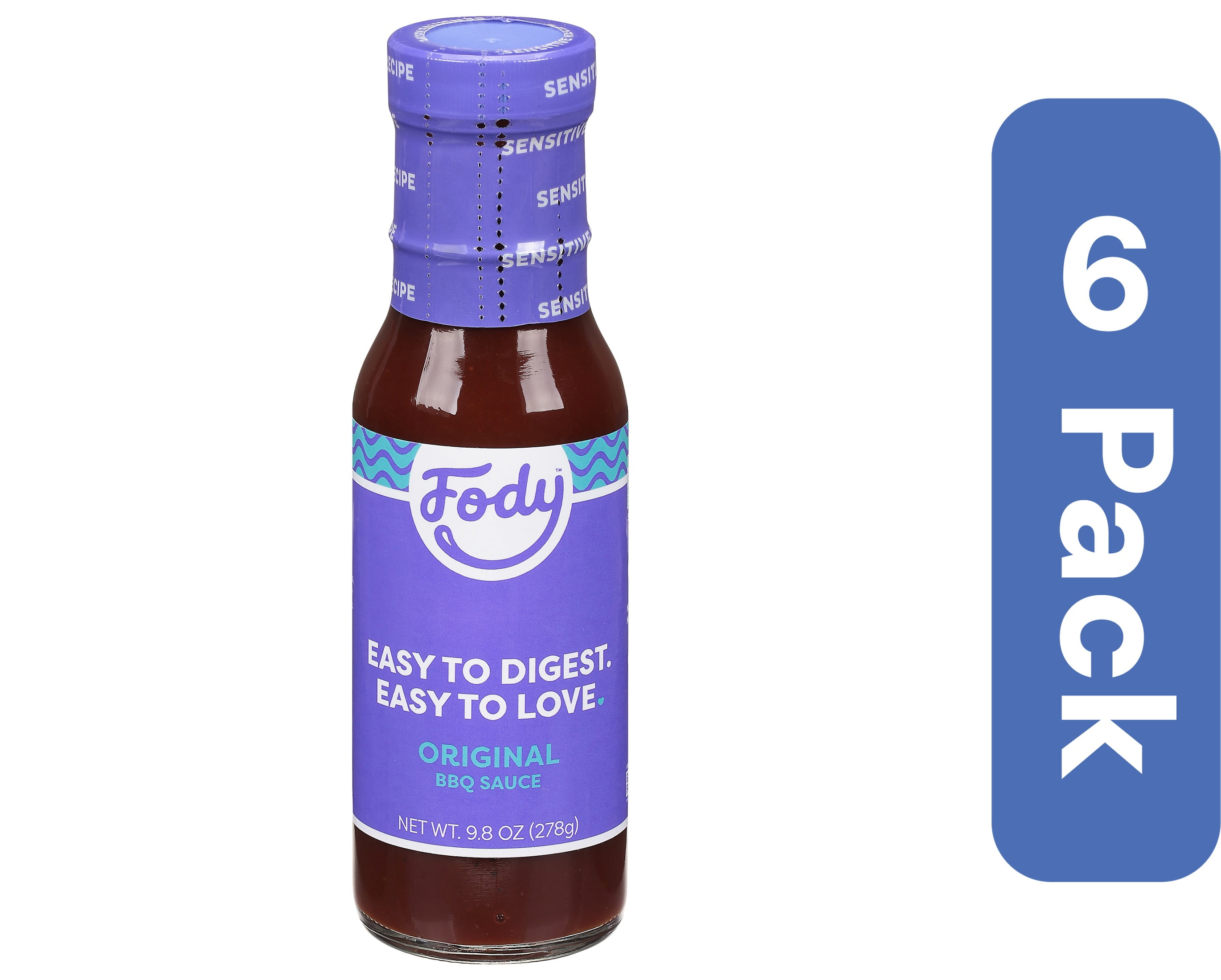 Fody Food Co Original BBQ Sauce 9.8 oz (Pack Of 6) - Walmart.com