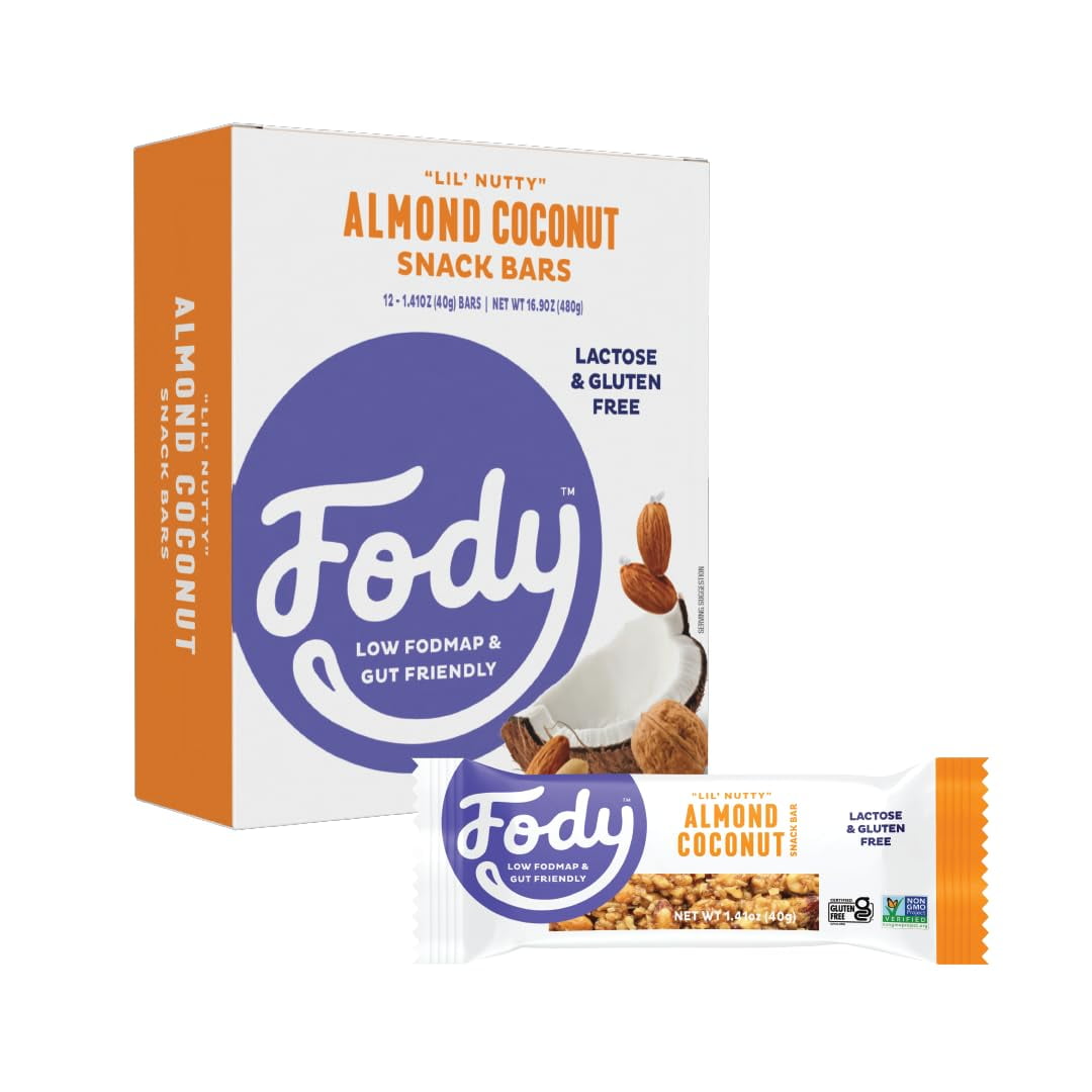 Fody Foods Vegan Protein MZF22 Nut Bars, Almond and Coconut Flavor, 6g ...