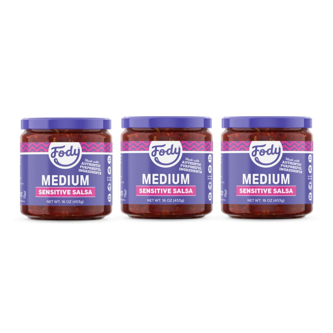 Fody Foods VeganITSC Medium Salsa, Chunky Tomato Jalapeno, Low Fodmap ...