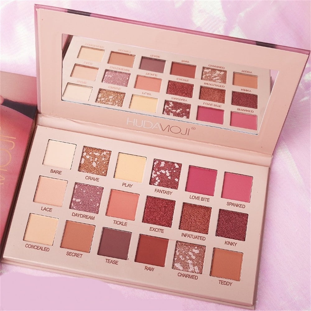 Fofosbeauty 18 Colors Eyeshadow Palette, Long-lasting Pearlescent Matte ...