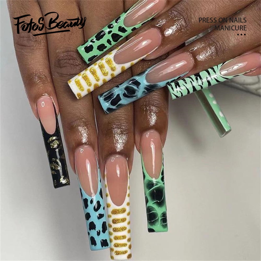 Acrylic Nails Designs Cheetah