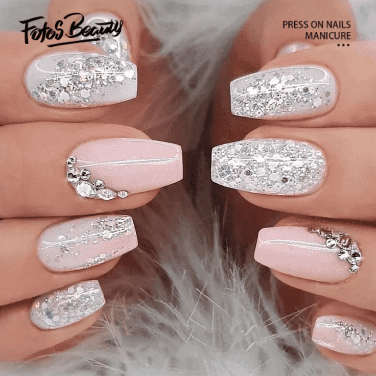 White acrylic nail designs store