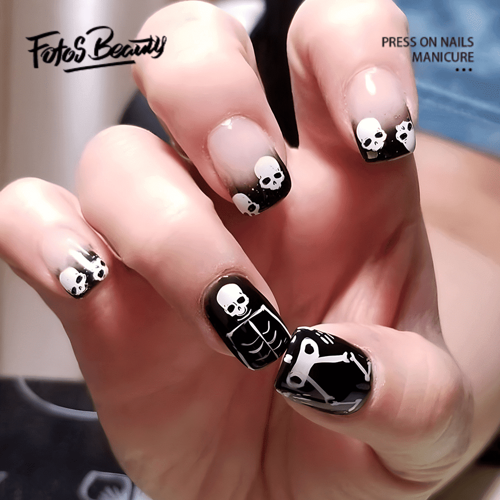 Fofosbeauty 24 pcs Square False Nails, Press-on Nails Designs 2023 ...