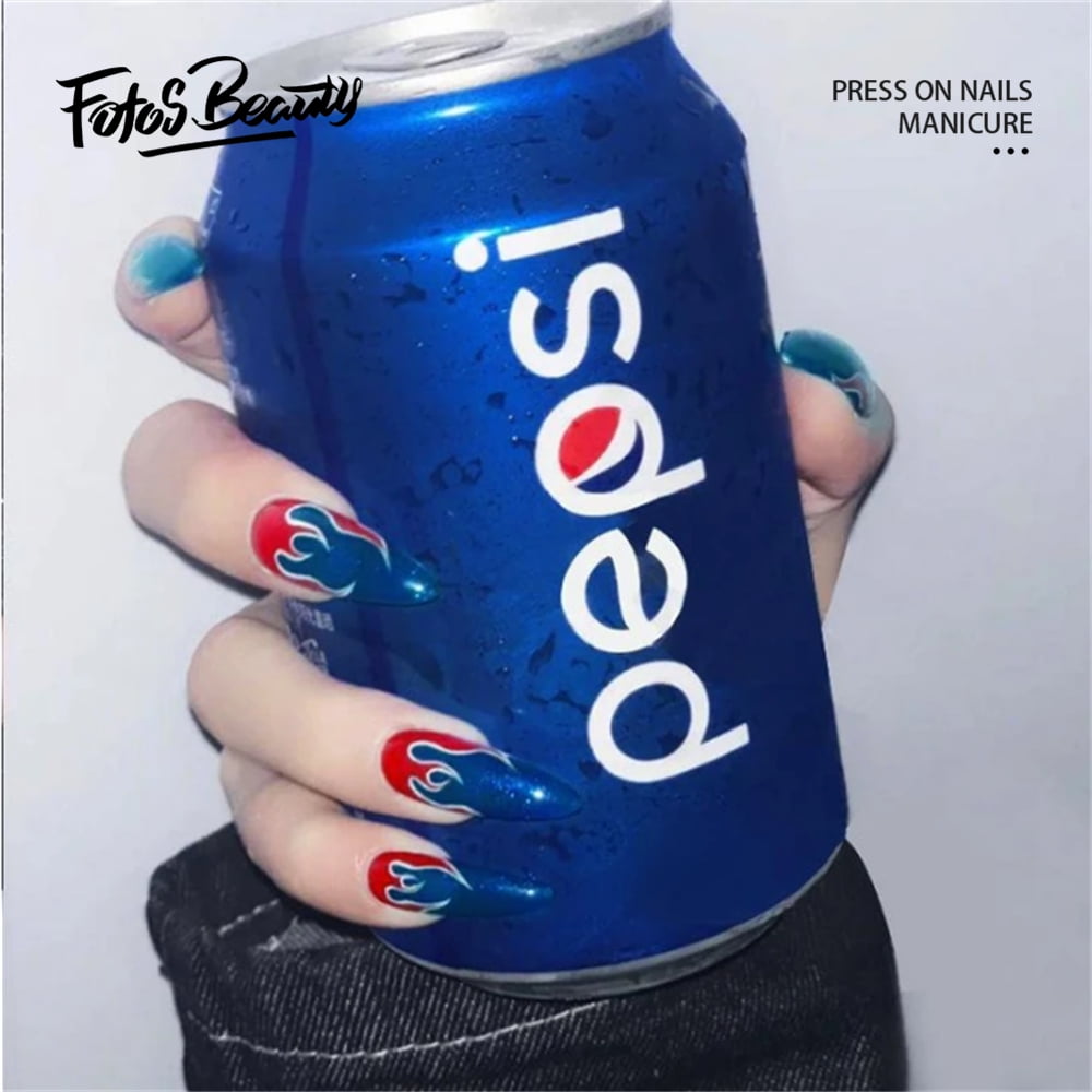 Pepsi Nail Designs