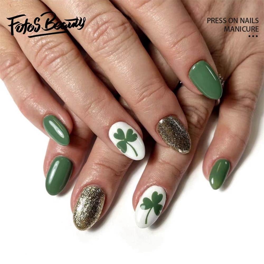 Fofosbeauty 24pcs Press on False Nails,Fake Nails for Gifts,Almond ...