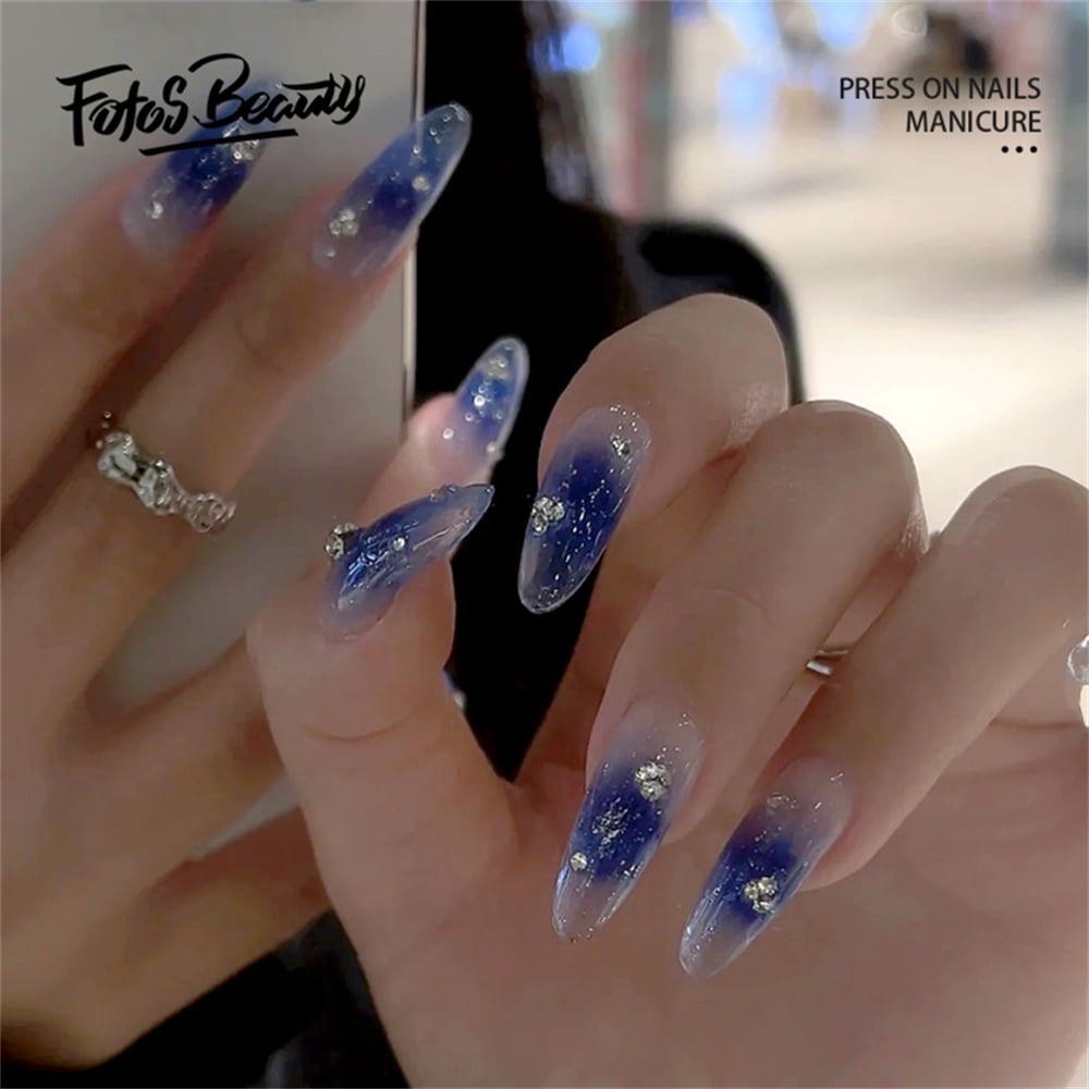 Fofosbeauty 24pcs Press on False Nails Tips,Stiletto Fake Acrylic Nails ...