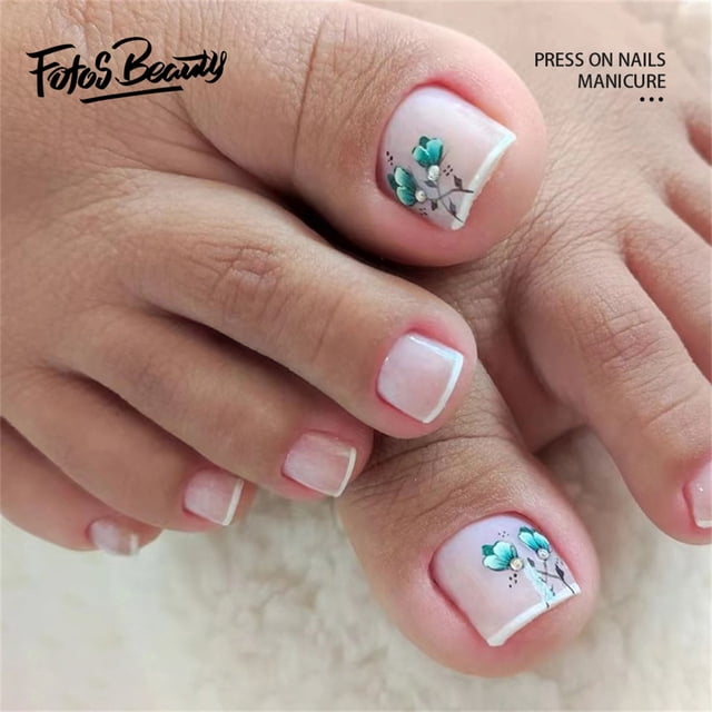 Fofosbeauty 24pcs Press on Nails, 2024 Fake Nails Tips Design,Square ...